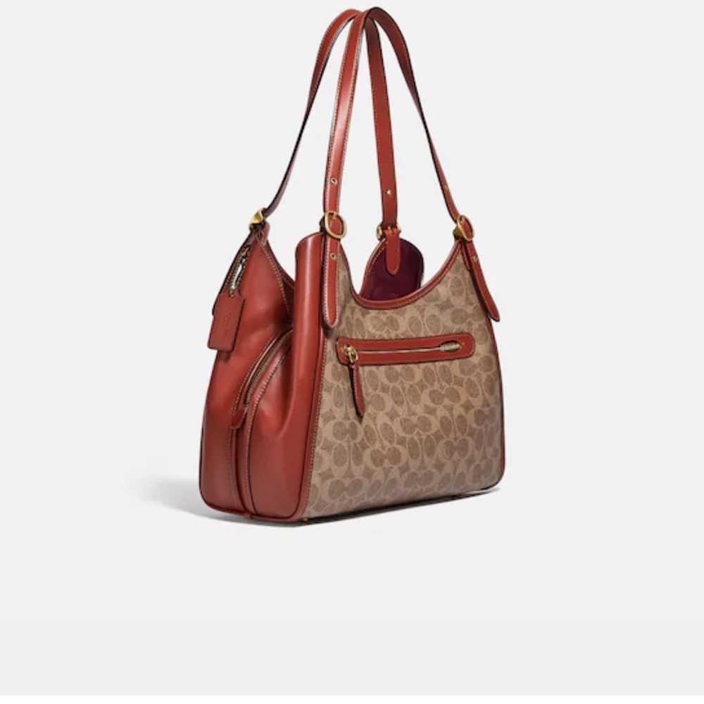 Coach Signature Logo Lori Shoulder Bag - Beautiful! E… - Gem